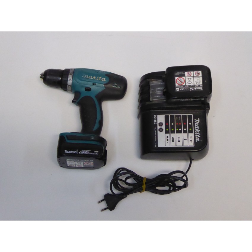 Akutrell Makita BDF343 + aku + laadija